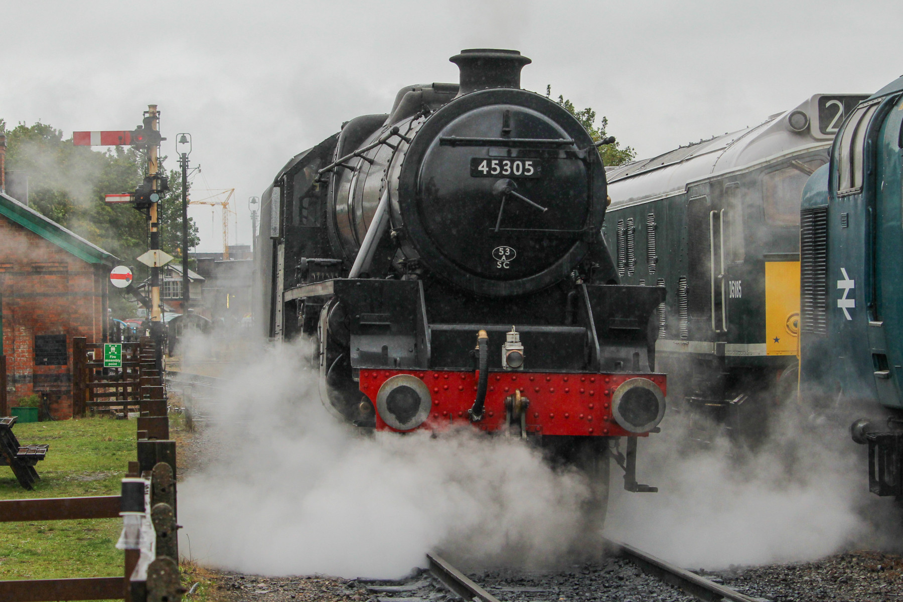 Photo of 45305 steam at Great Central Railway — trainlogger