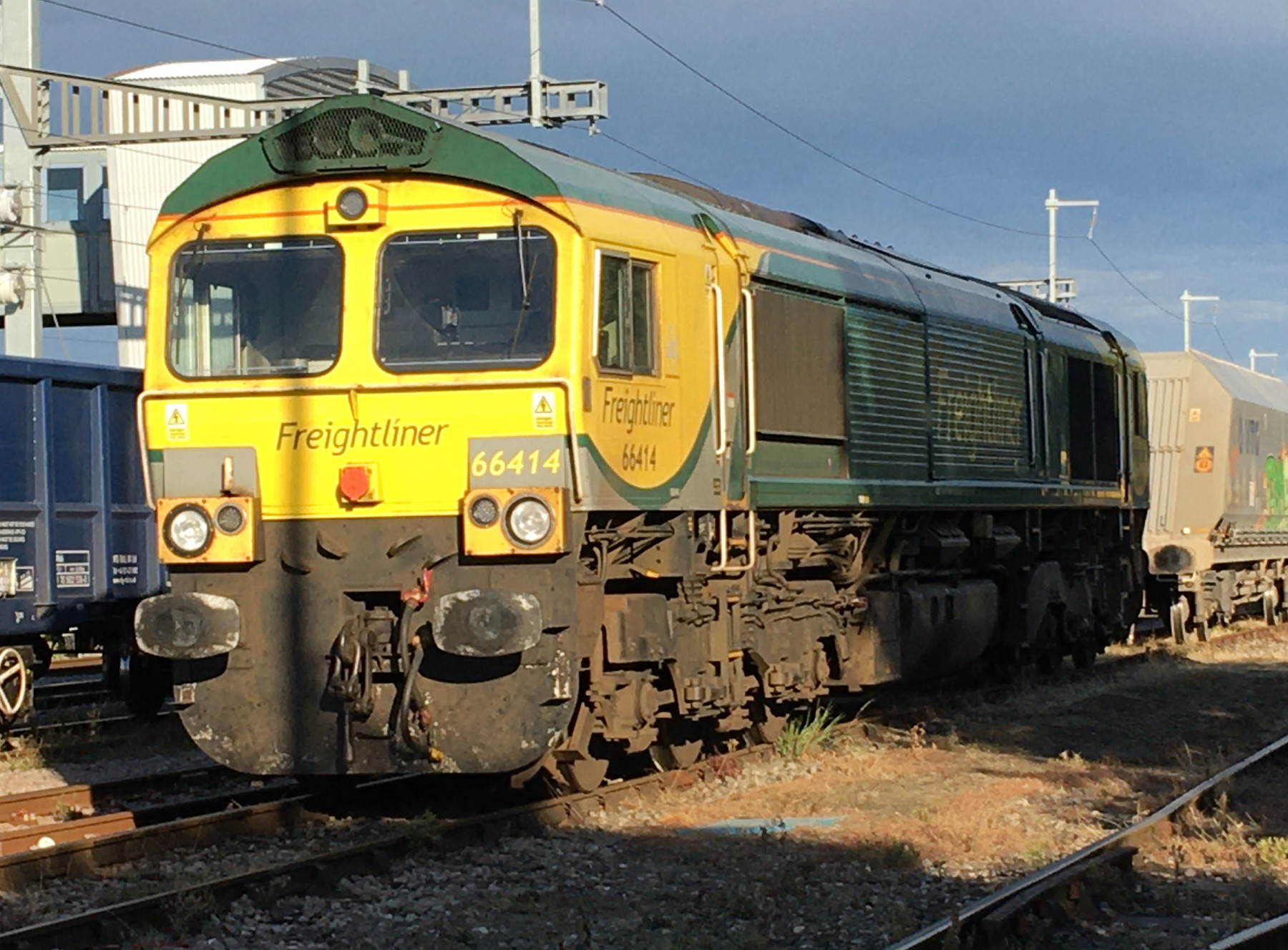 Photo of 66414 at Stoke Gifford Freightliner yard — trainlogger