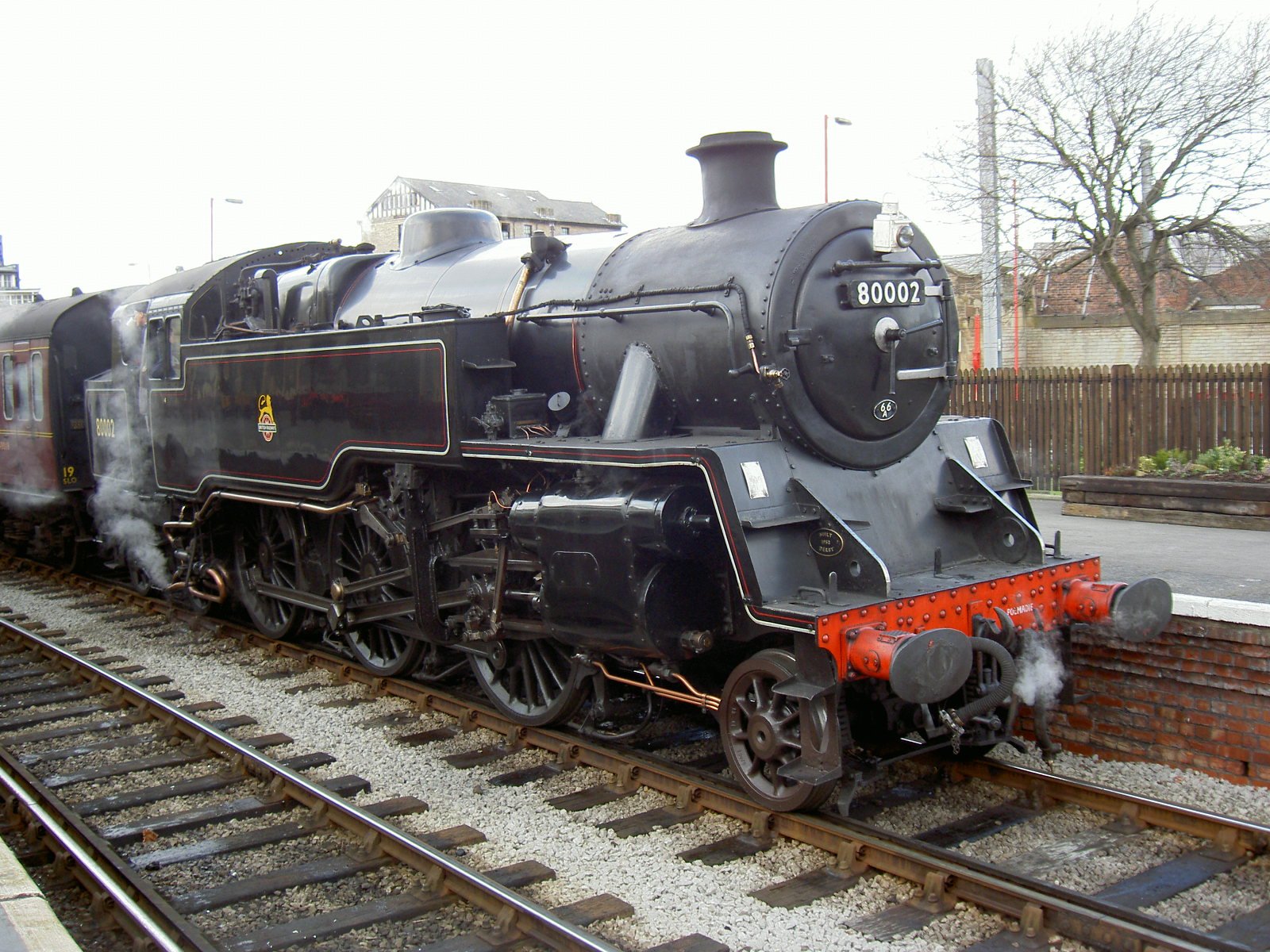 Photo of 80002 steam at Keighley & Worth Valley Railway — trainlogger