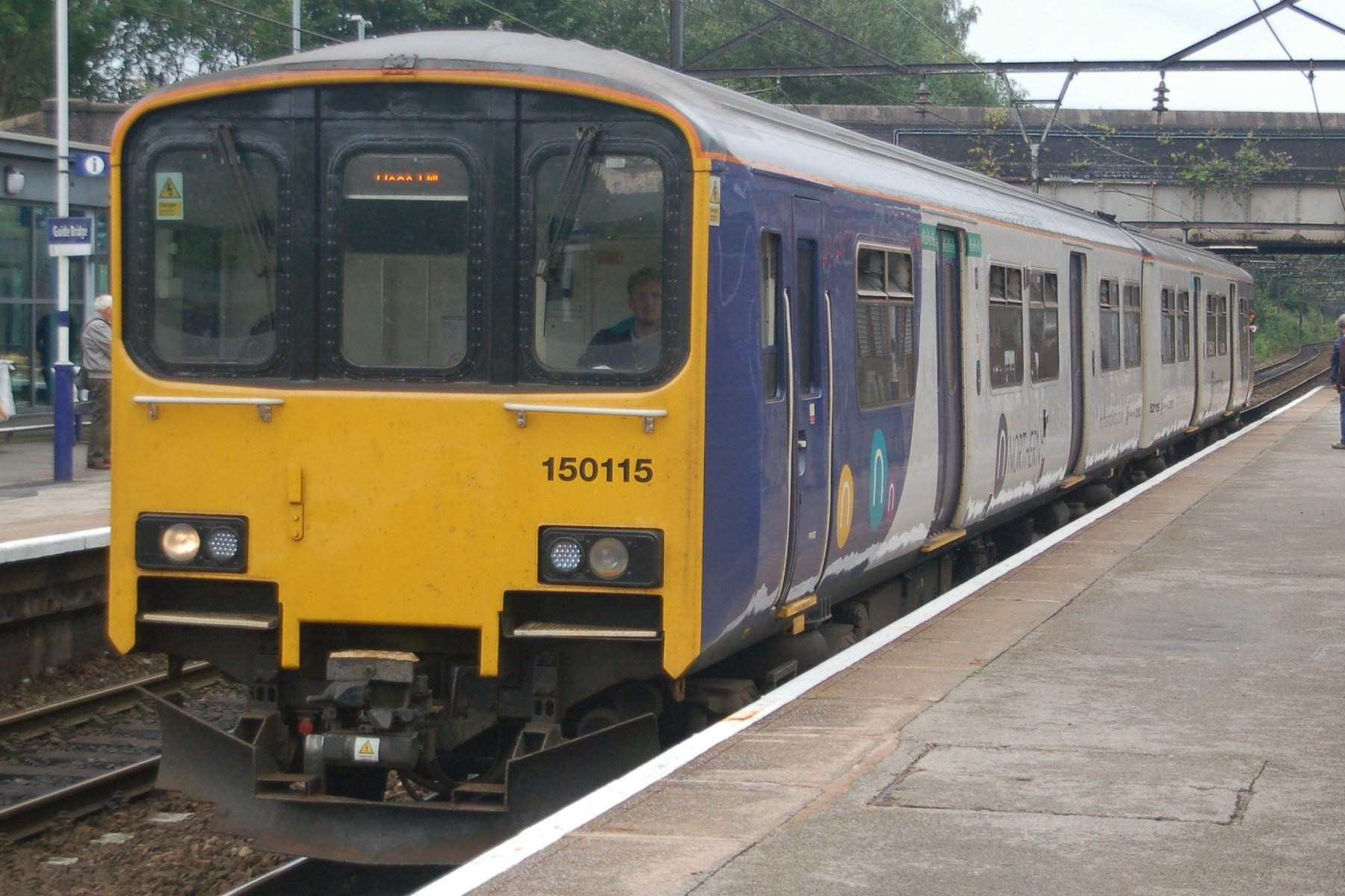 Photo of 150115 at Guide Bridge — trainlogger