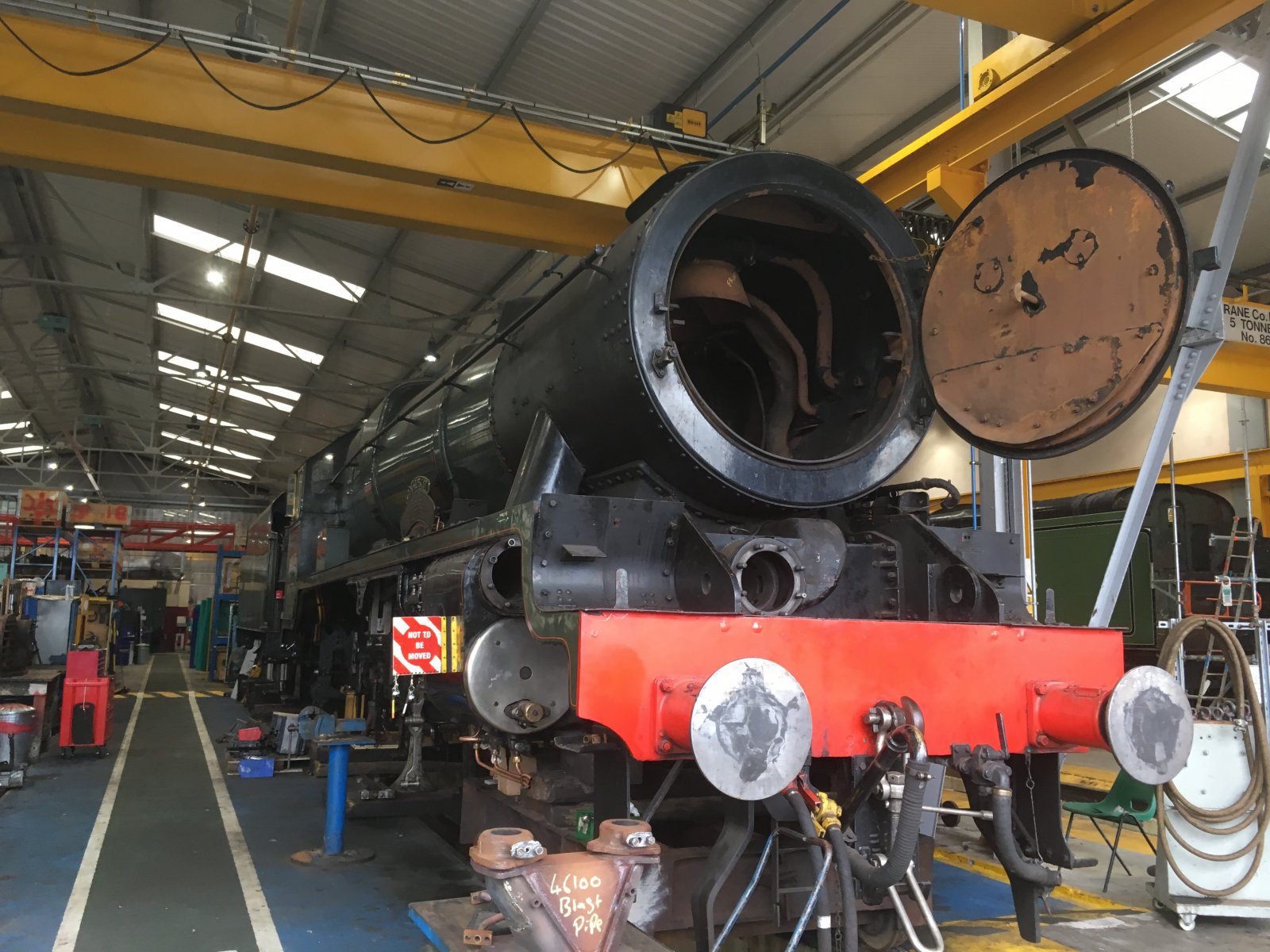 Photo of 46100 steam at Crewe Diesel Depot — trainlogger