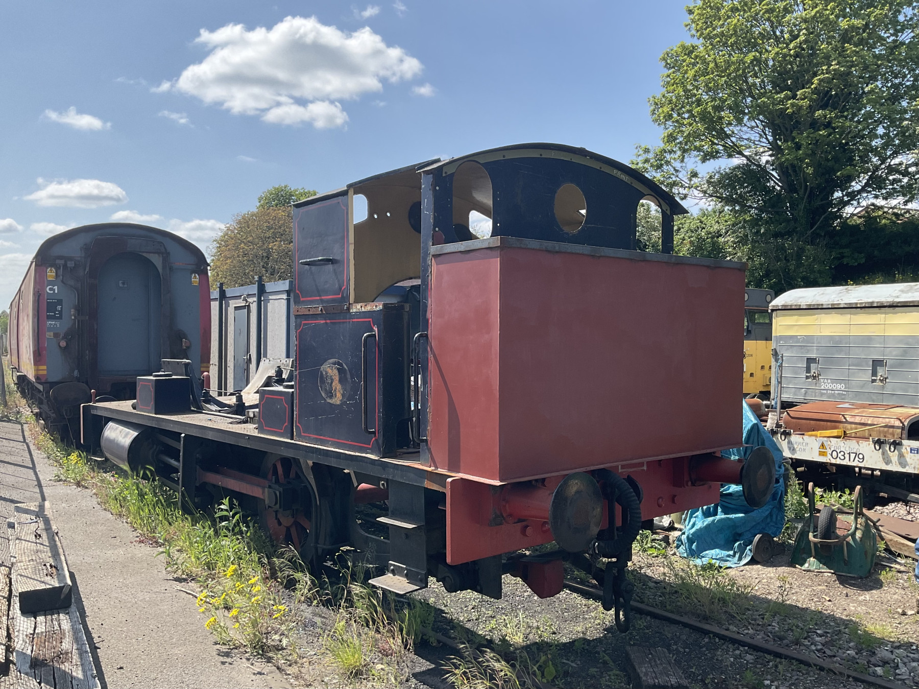 Photo of AB2168 steam at Rushden, Higham & Wellingborough Railway ...