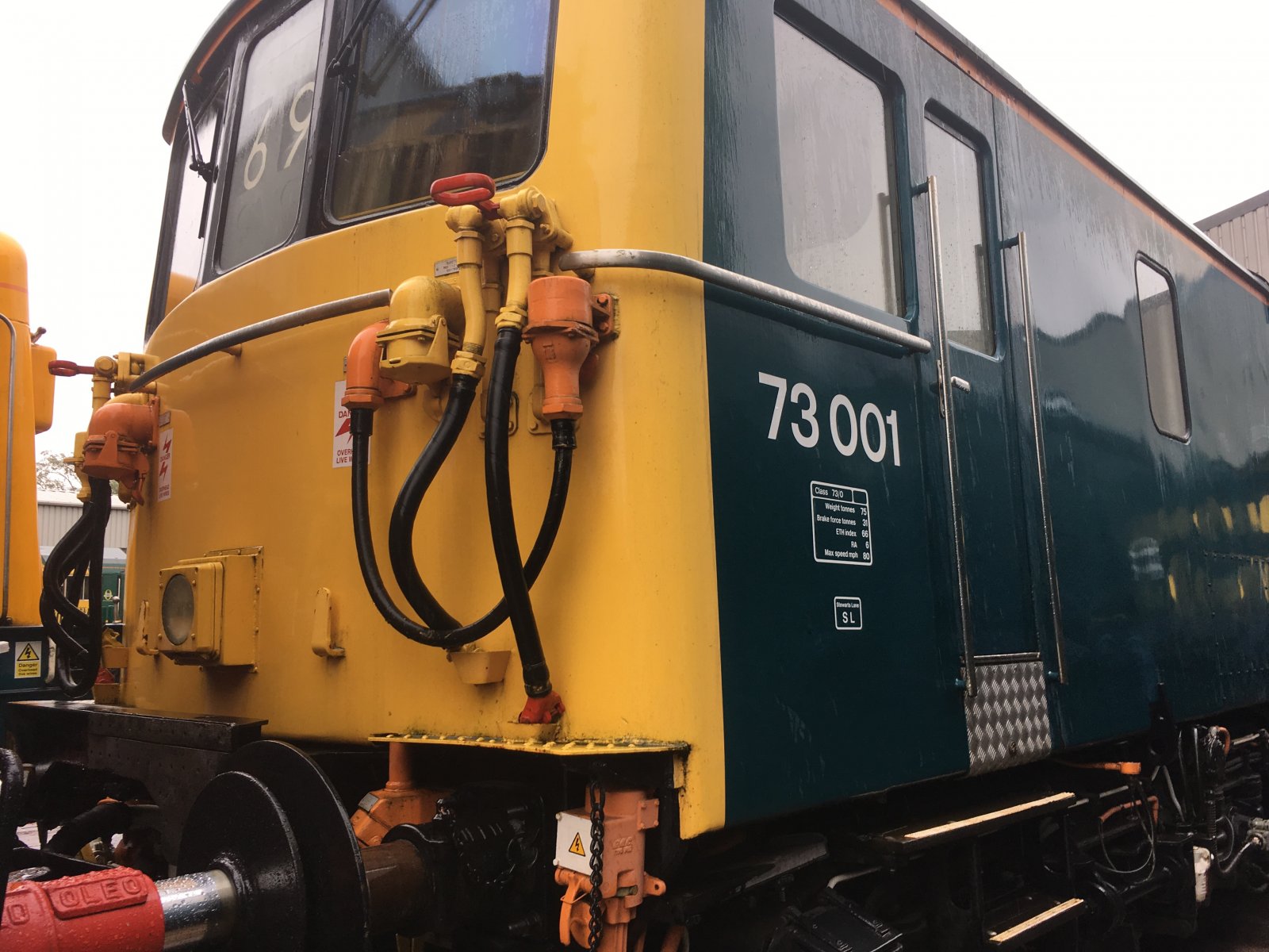 Photo of 73001 at Crewe Diesel Depot — trainlogger