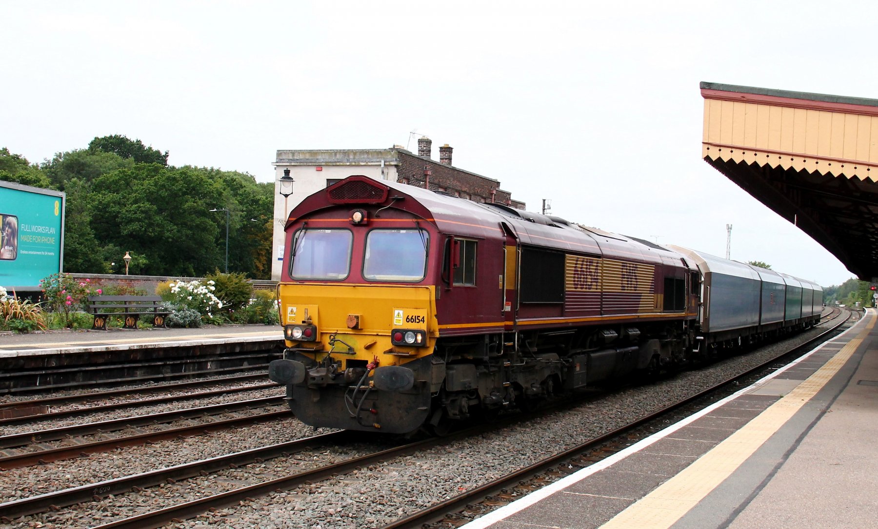 Photo of 66154 at Leamington Spa — trainlogger