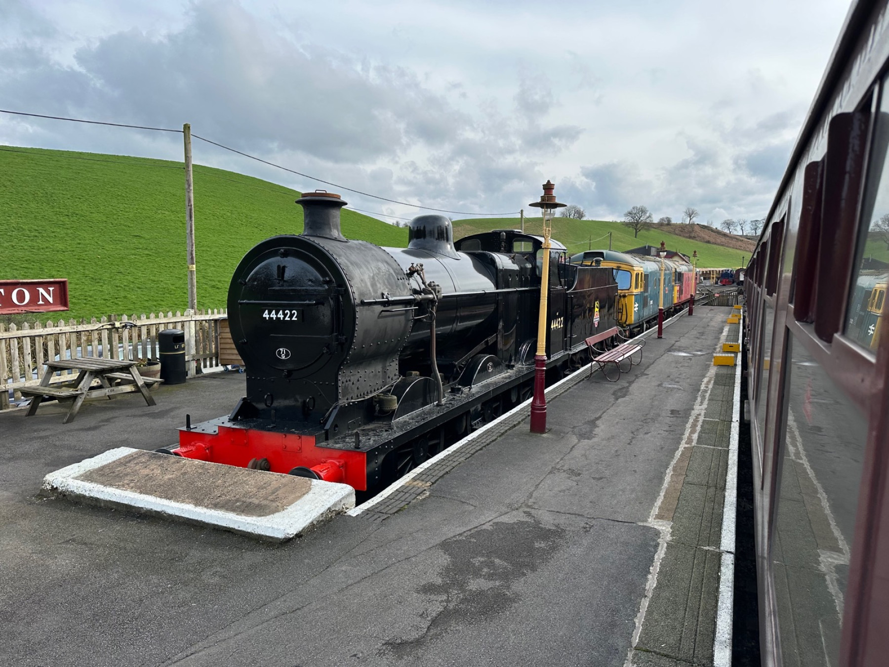 Photo of 44422 steam at Churnet Valley Railway — trainlogger