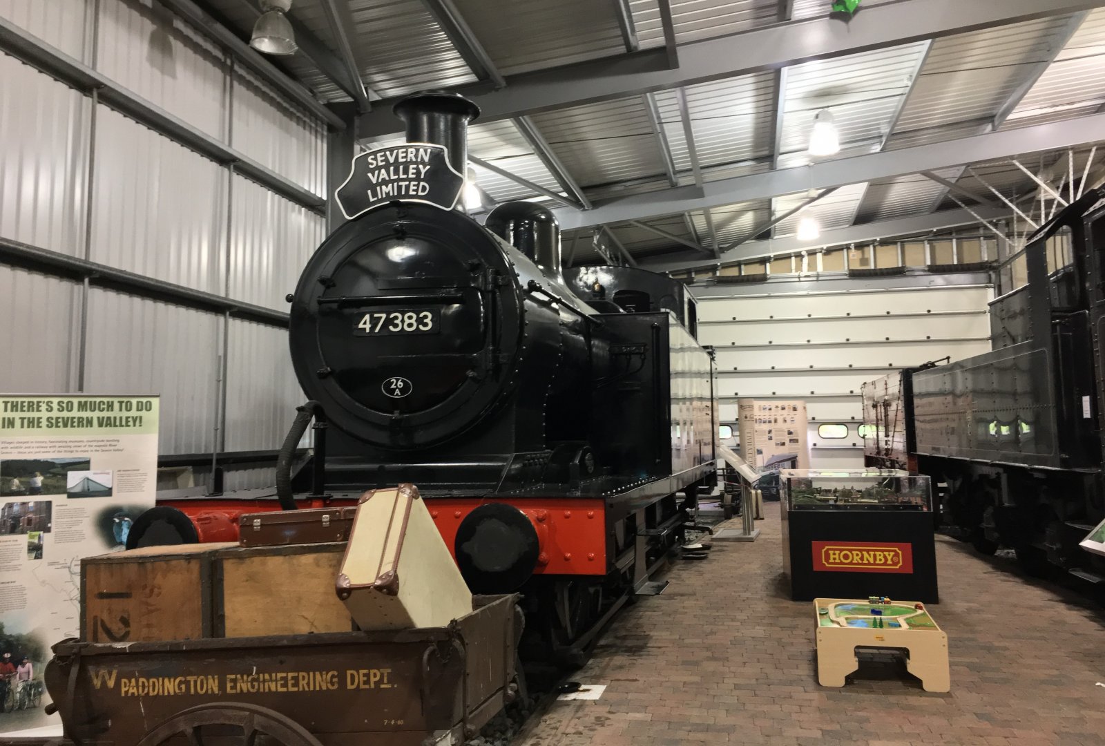 Photo of 47383 steam at Severn Valley Railway - Highley Engine House ...
