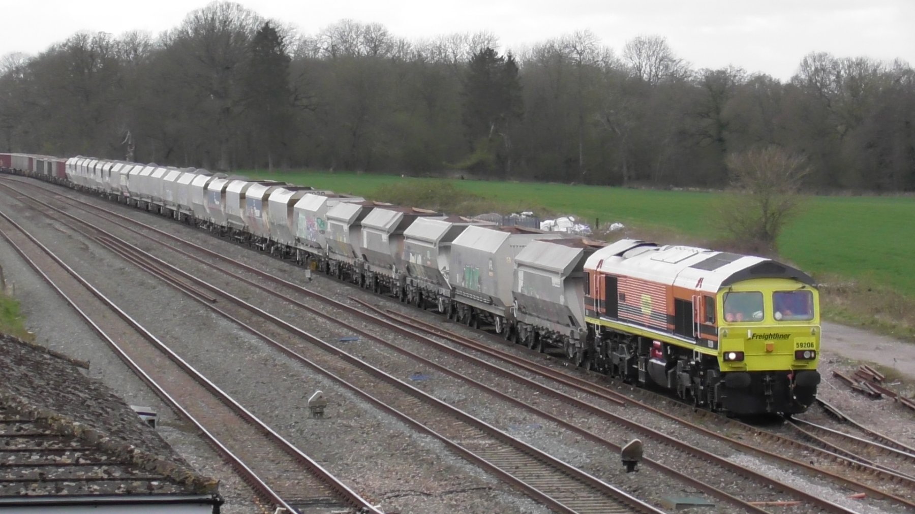 Photo of 59206 at Woodborough Loop — trainlogger