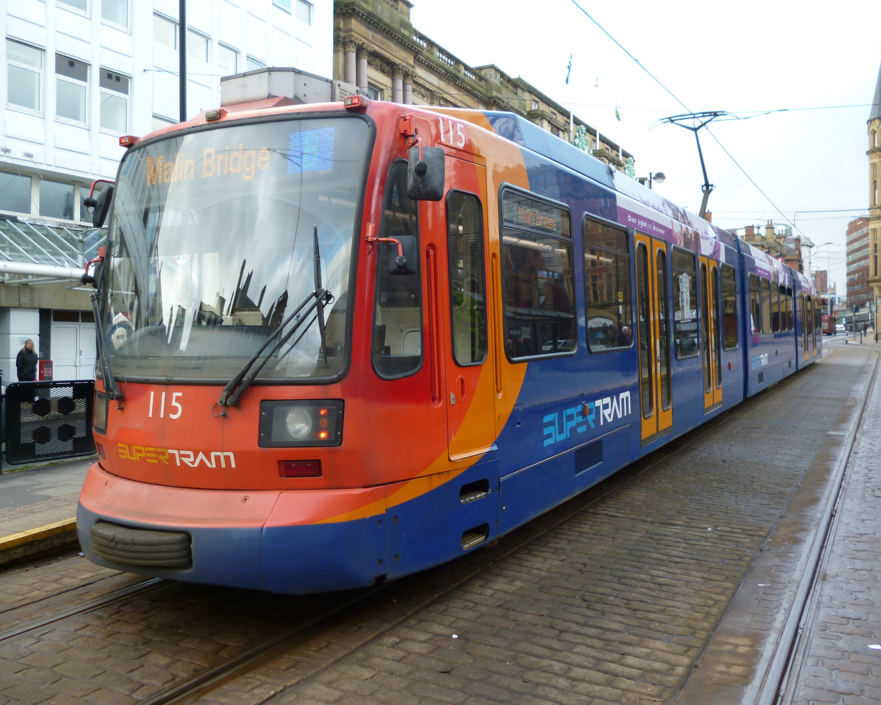 Photo of SYS 115 at Cathedral (Supertram) — trainlogger