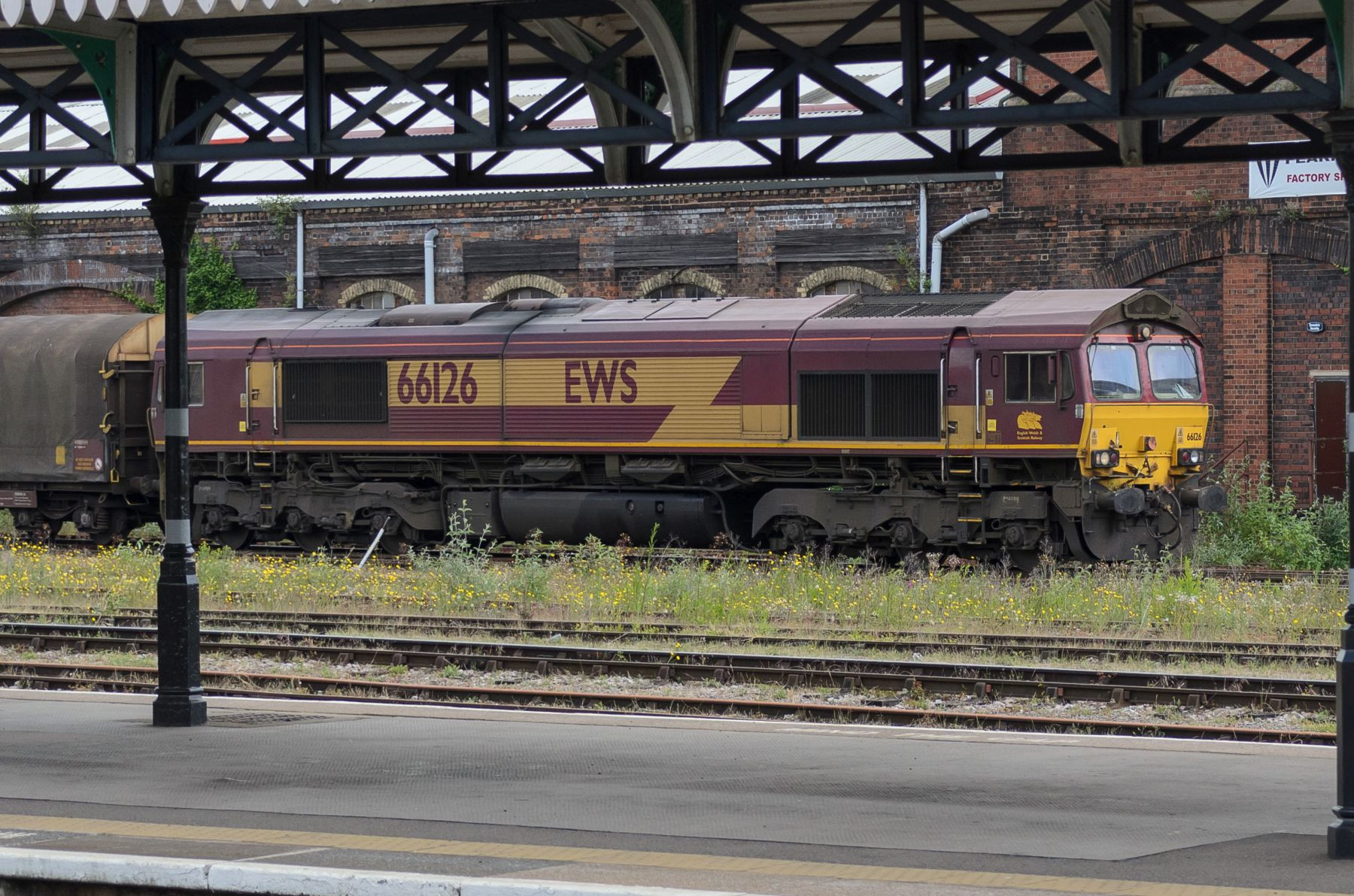 Photo of 66126 at Worcester Shrub Hill — trainlogger