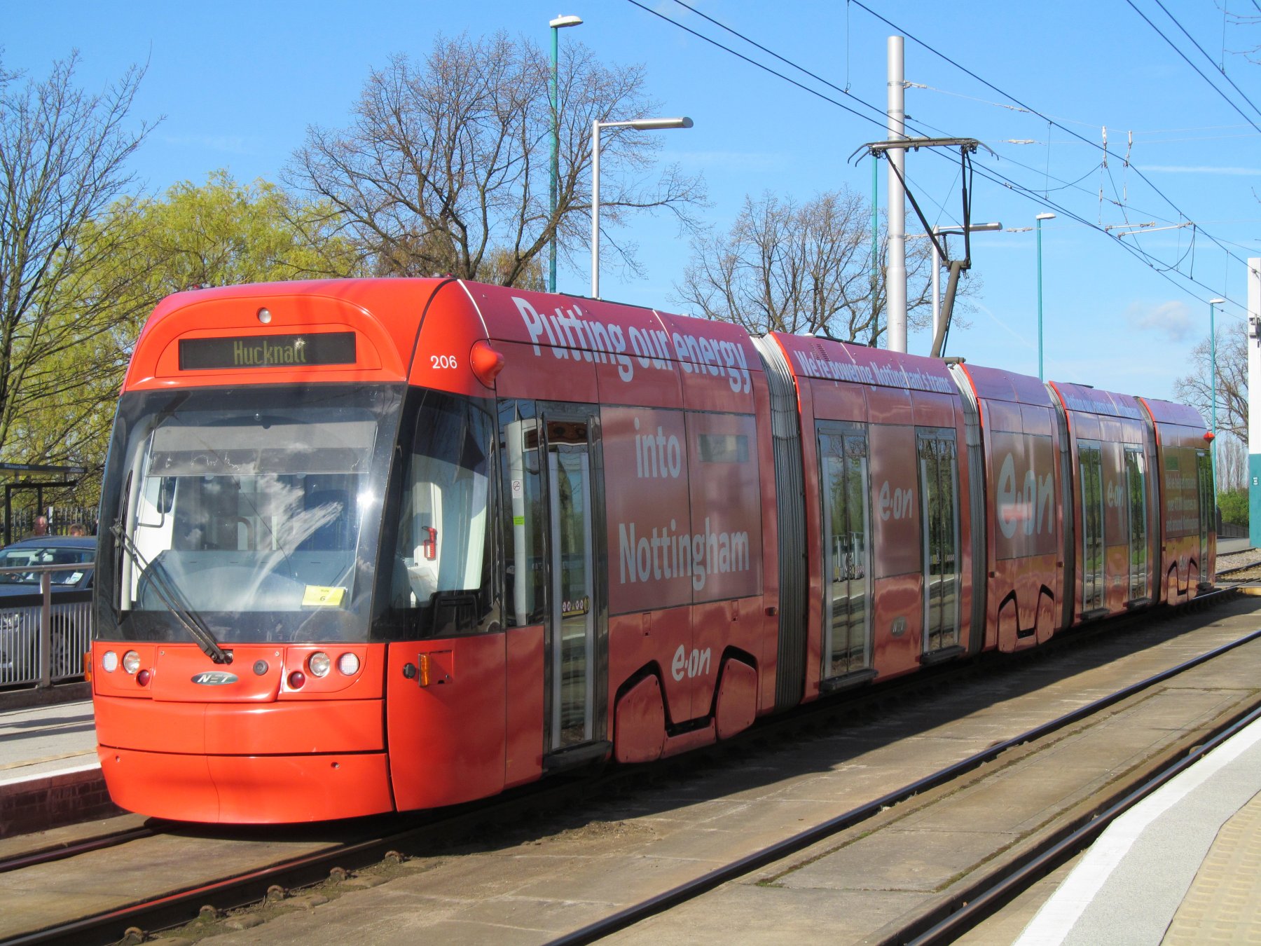 Photo of NET 206 at Nottingham Express Tramway system — trainlogger