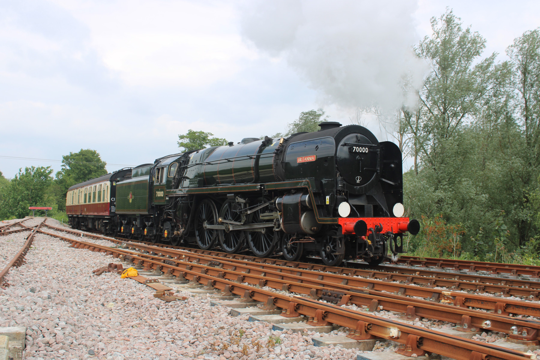 Photo of 70000 steam at Rother Valley Railway - Robertsbridge — trainlogger
