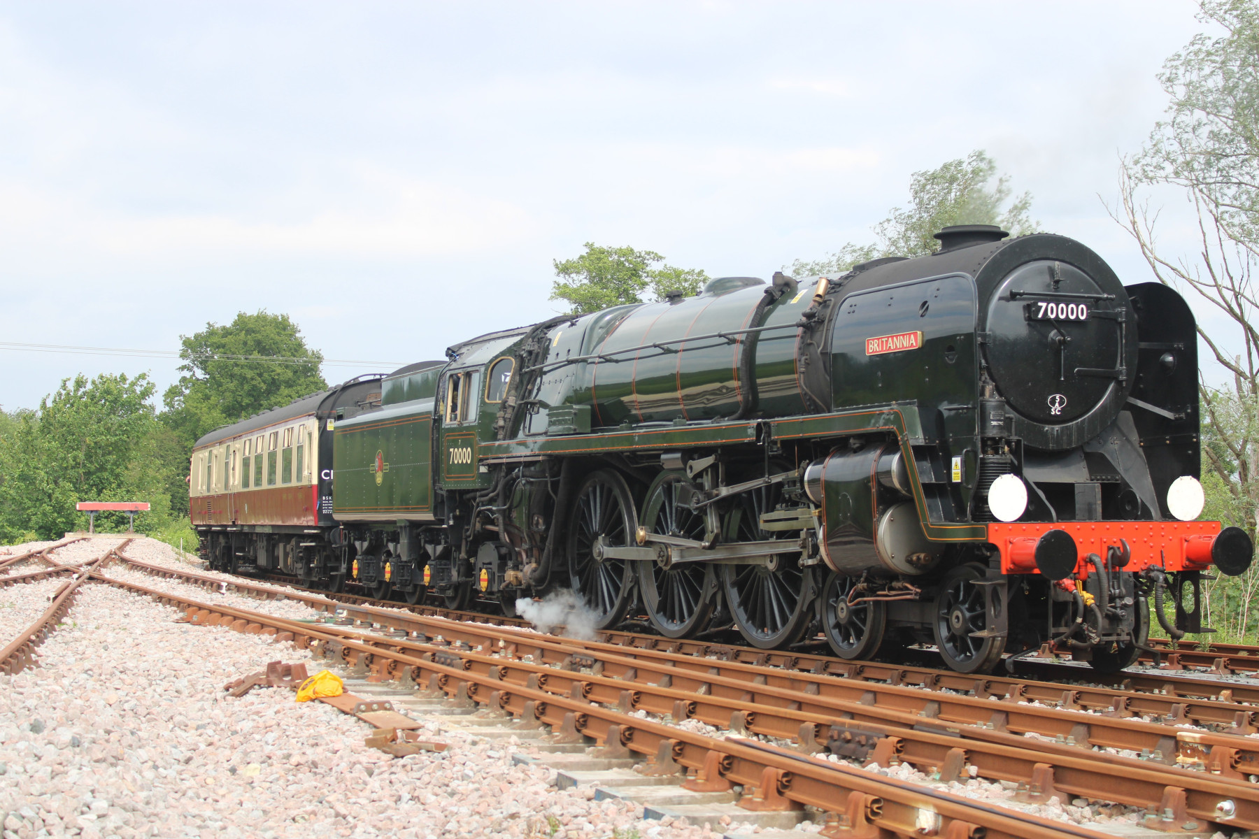 Photo of 70000 steam at Rother Valley Railway - Robertsbridge — trainlogger