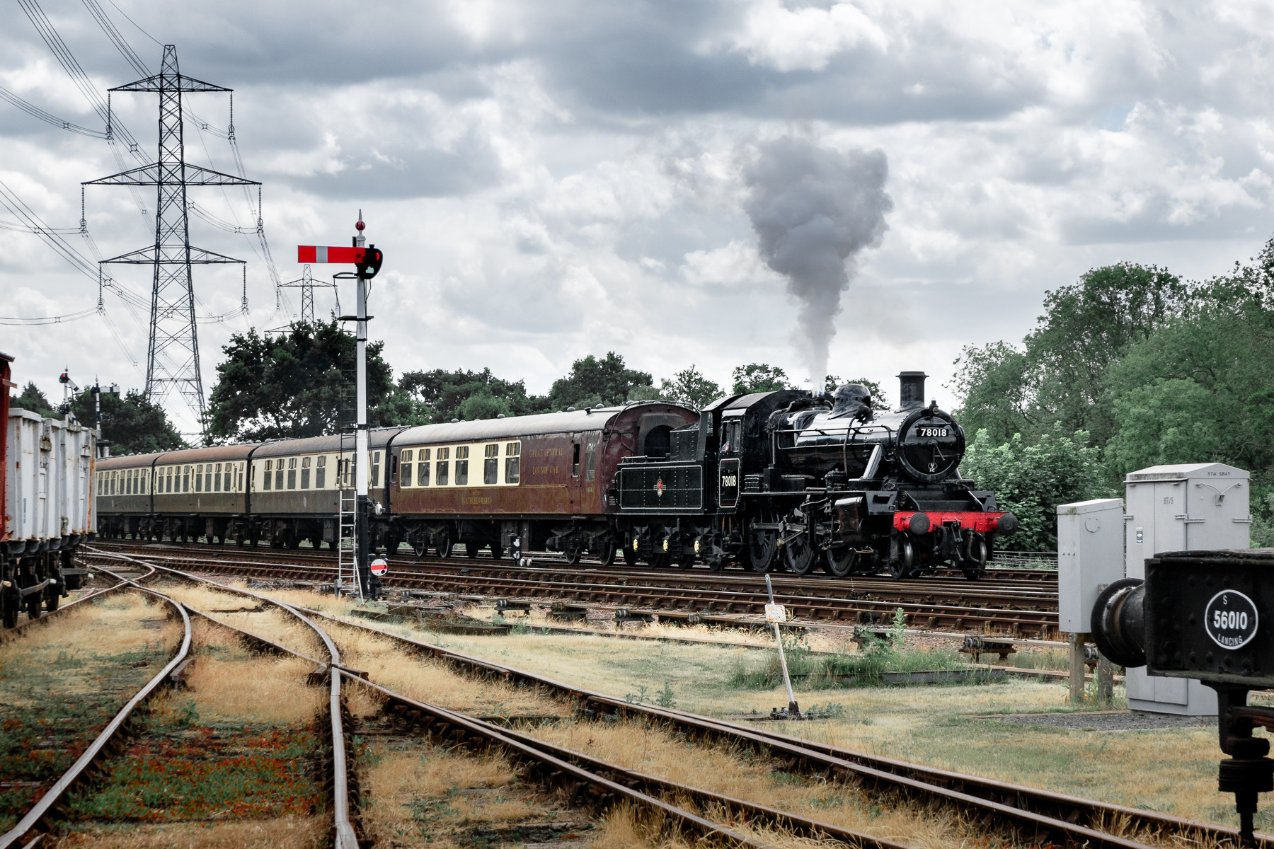 Photo of 78018 steam at Great Central Railway - Swithland — trainlogger
