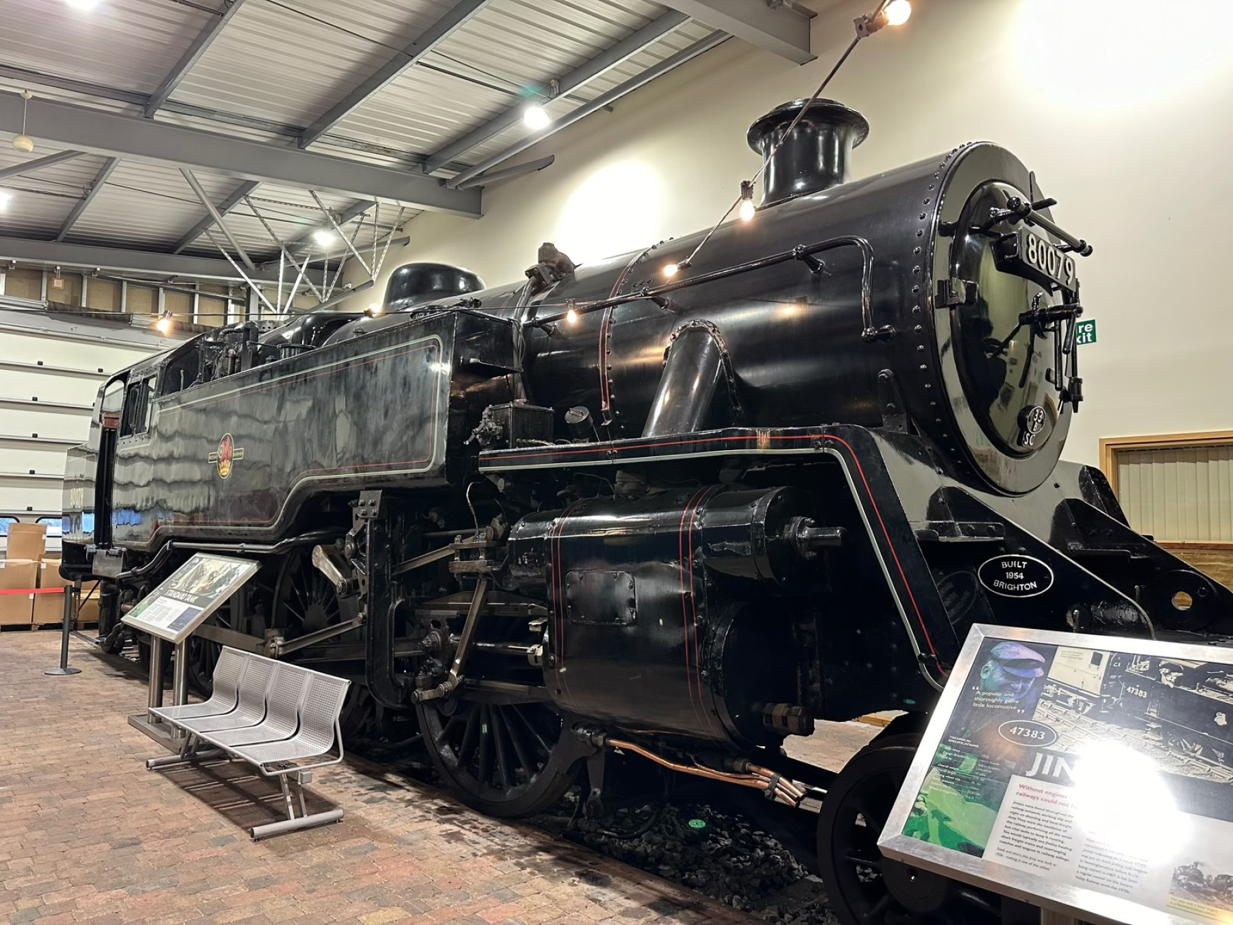 Photo of 80079 steam at Severn Valley Railway - Highley Engine House ...