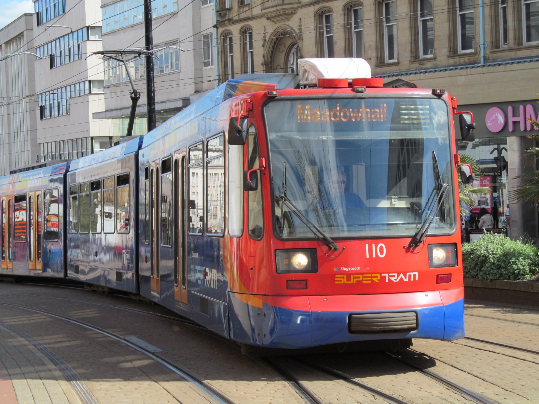 Photo of SYS 110 at Sheffield Supertram system — trainlogger