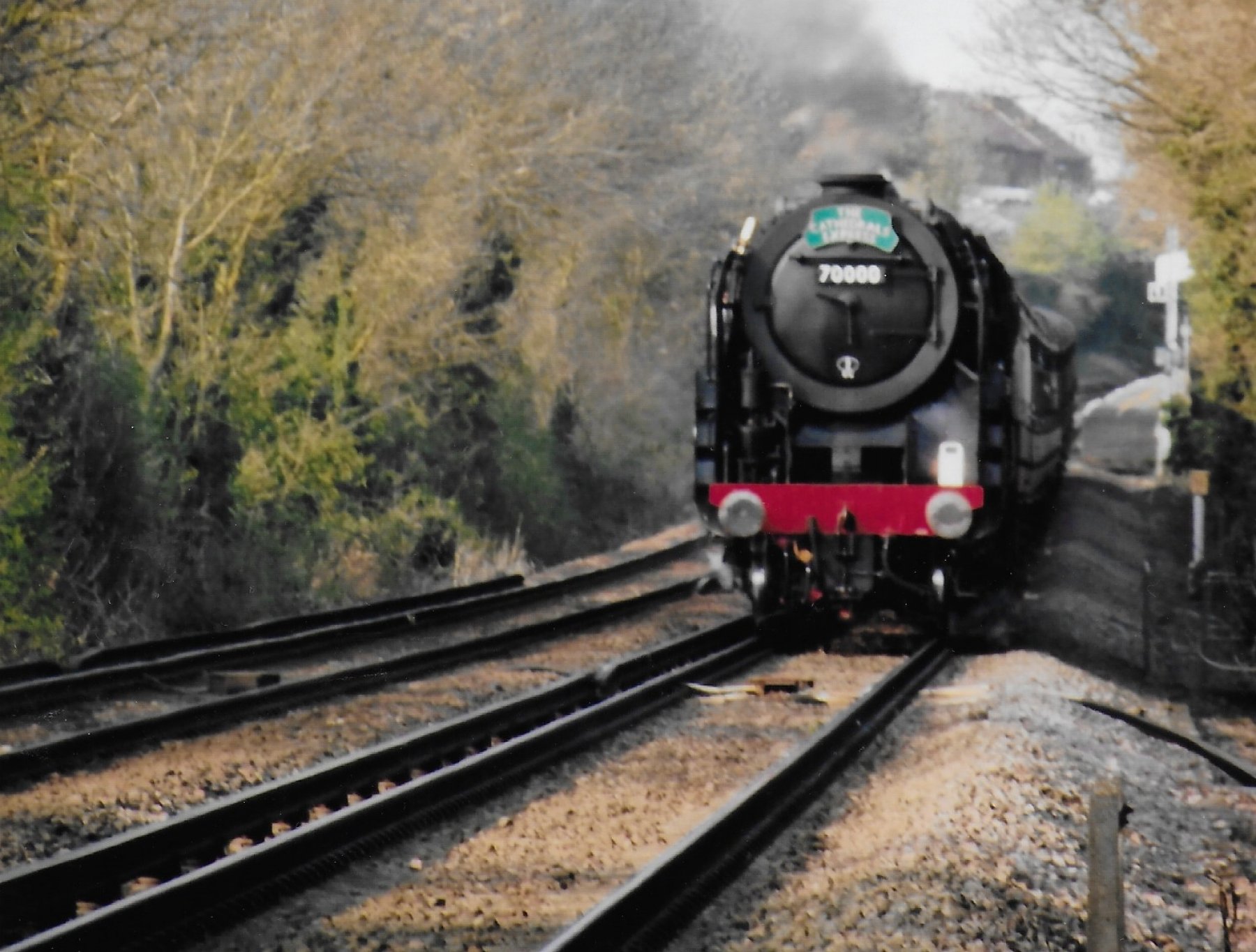 Photo of 70000 Steam at Coldblow UWC Level Crossing — trainlogger