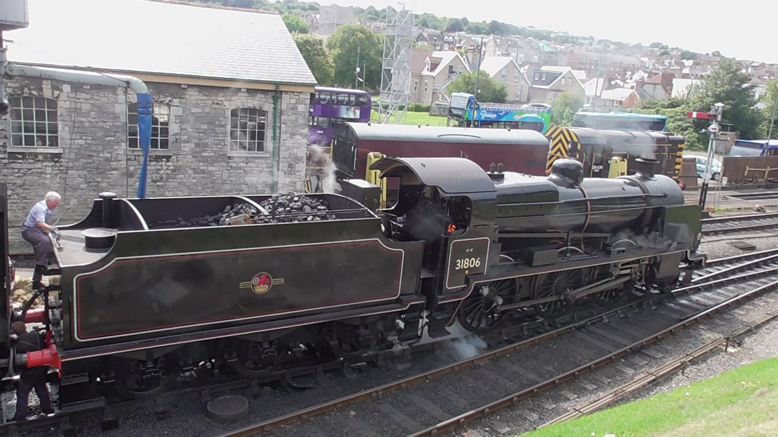 Photo of 31806 steam at Swanage Railway - Swanage — trainlogger