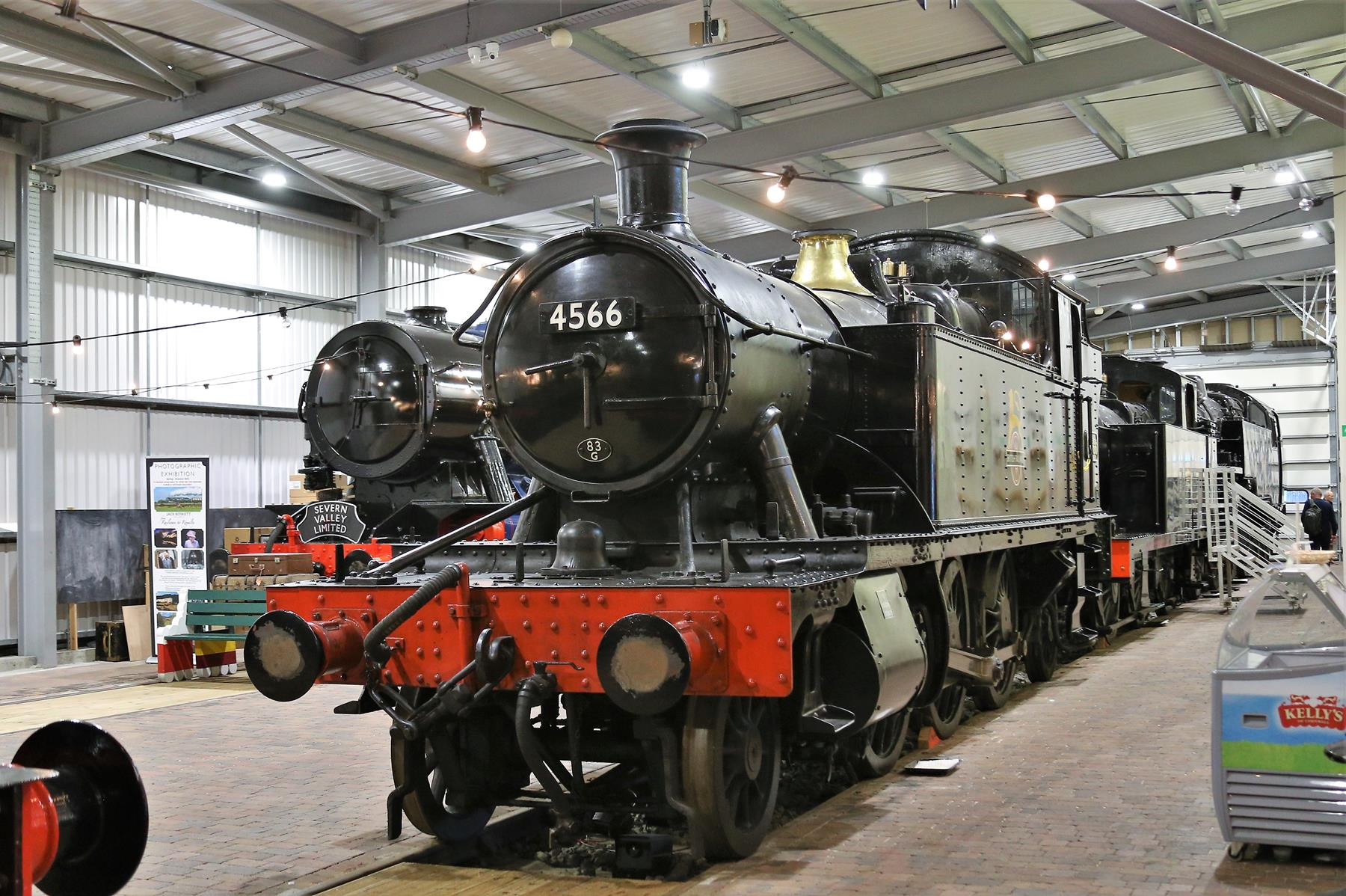 Photo of 4566 Steam at Severn Valley Railway - Highley Engine House ...