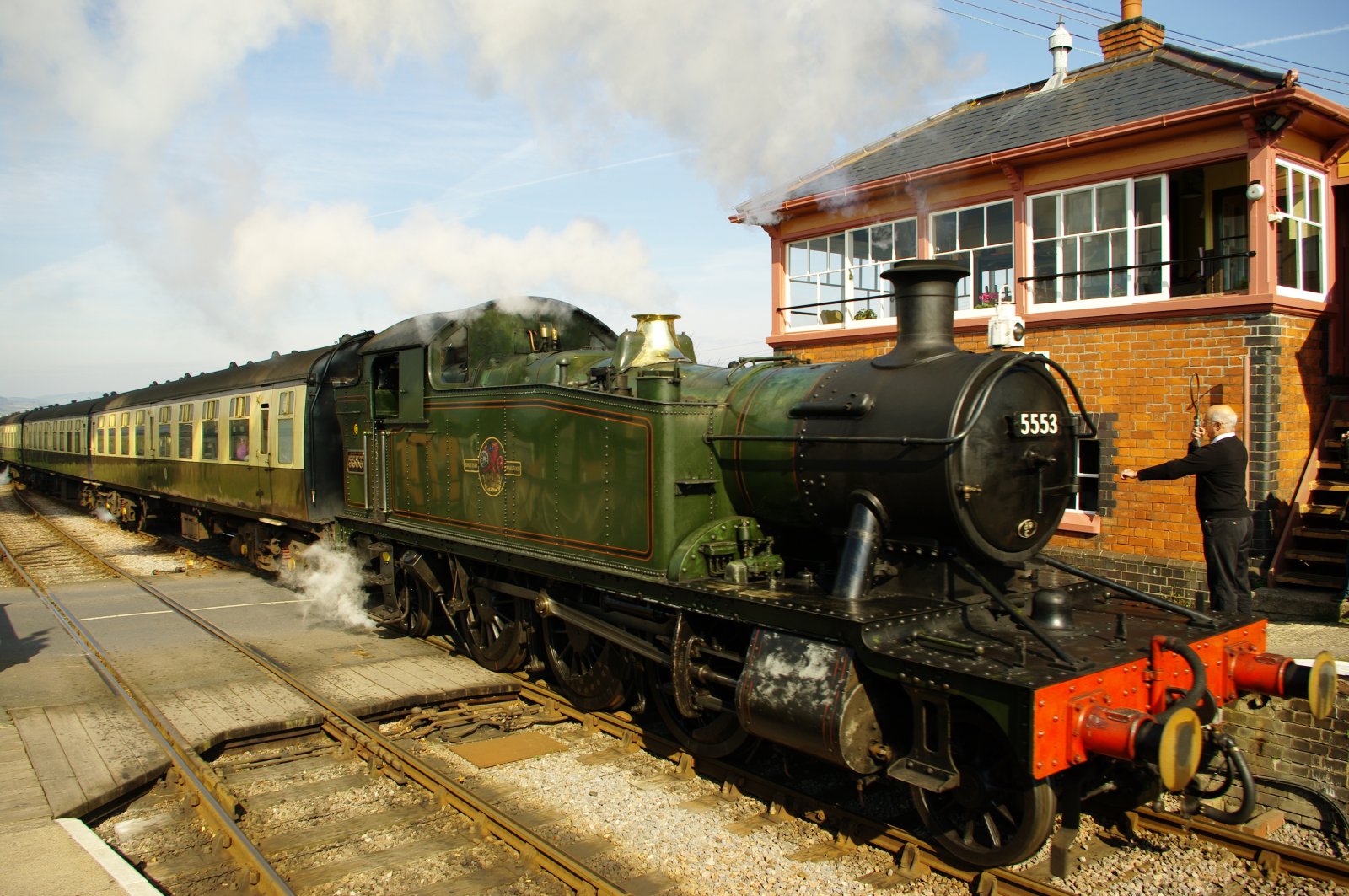 Photo of 5553 steam at West Somerset Railway - Blue Anchor — trainlogger