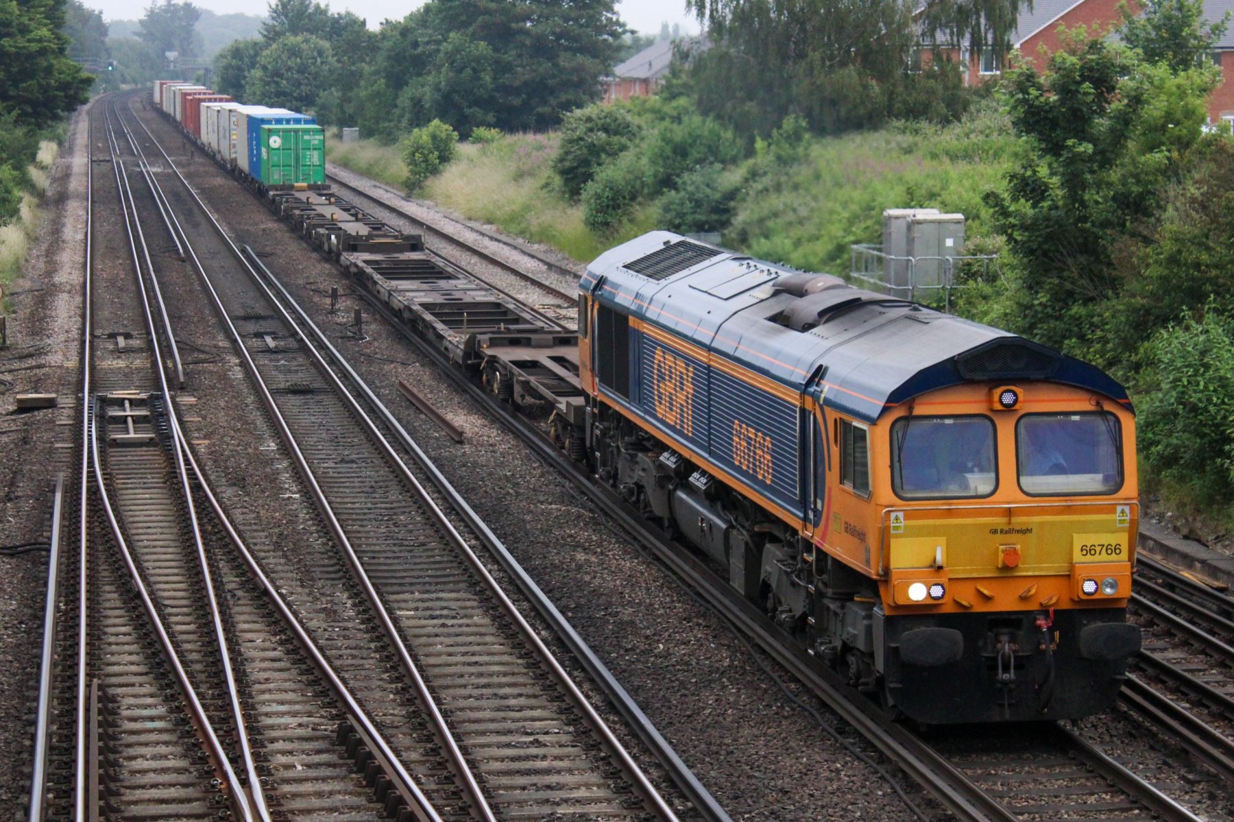Photo of 66766 at Worting Junction — trainlogger