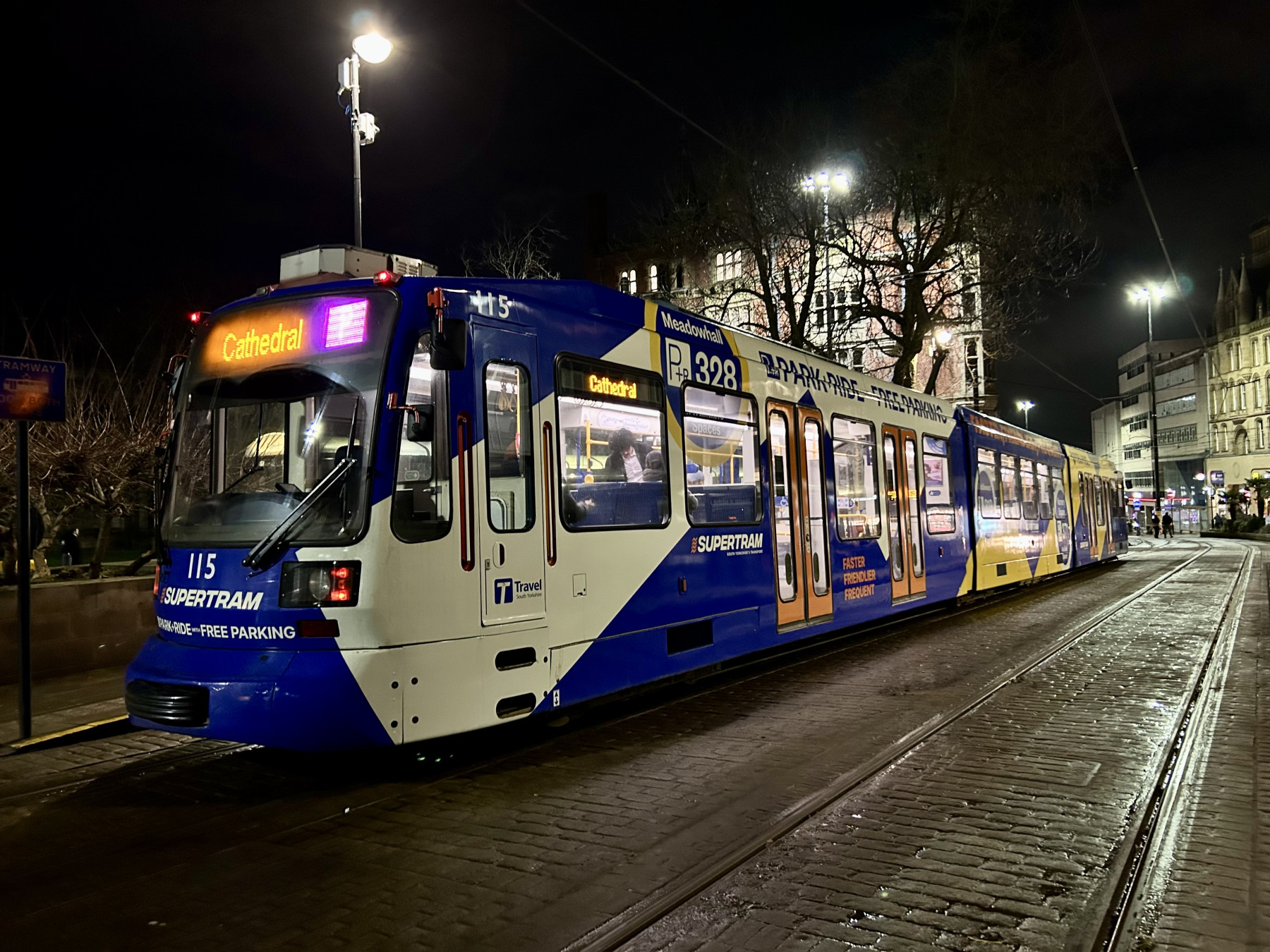 Photo of SYS 115 at Cathedral (Supertram) — trainlogger