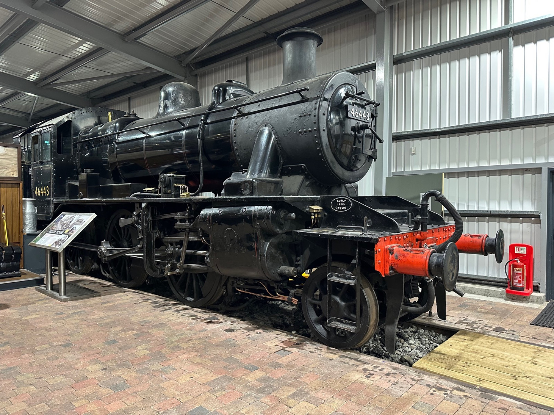 Photo of 46443 steam at Severn Valley Railway - Highley Engine House ...
