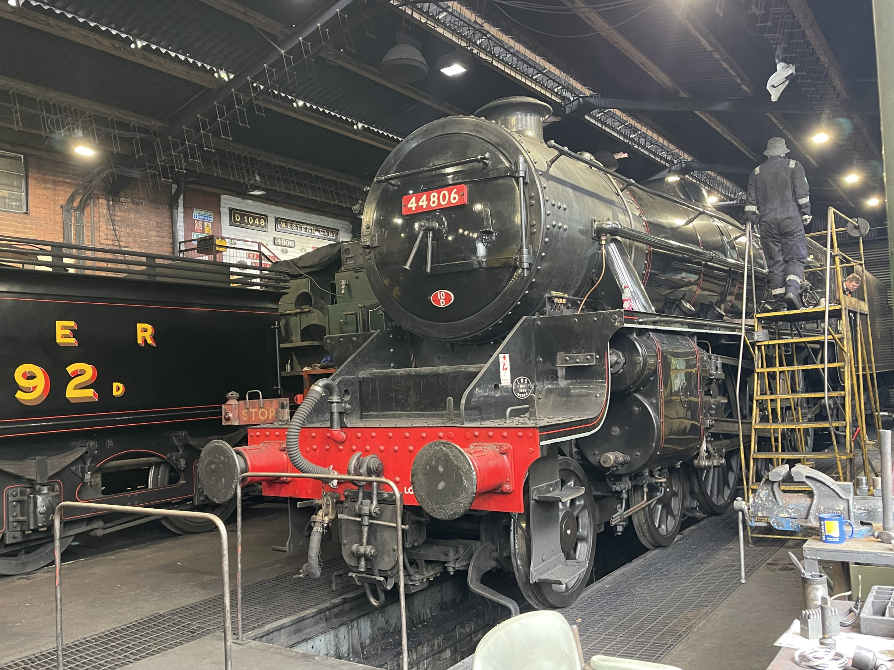 Photo of 44806 steam at North Yorkshire Moors Railway - Grosmont TMD ...